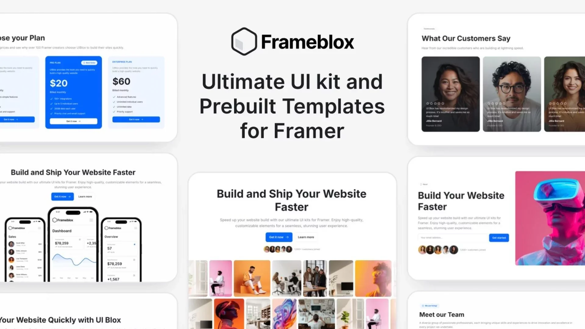 Frameblox Ultimate Framer UI Kit